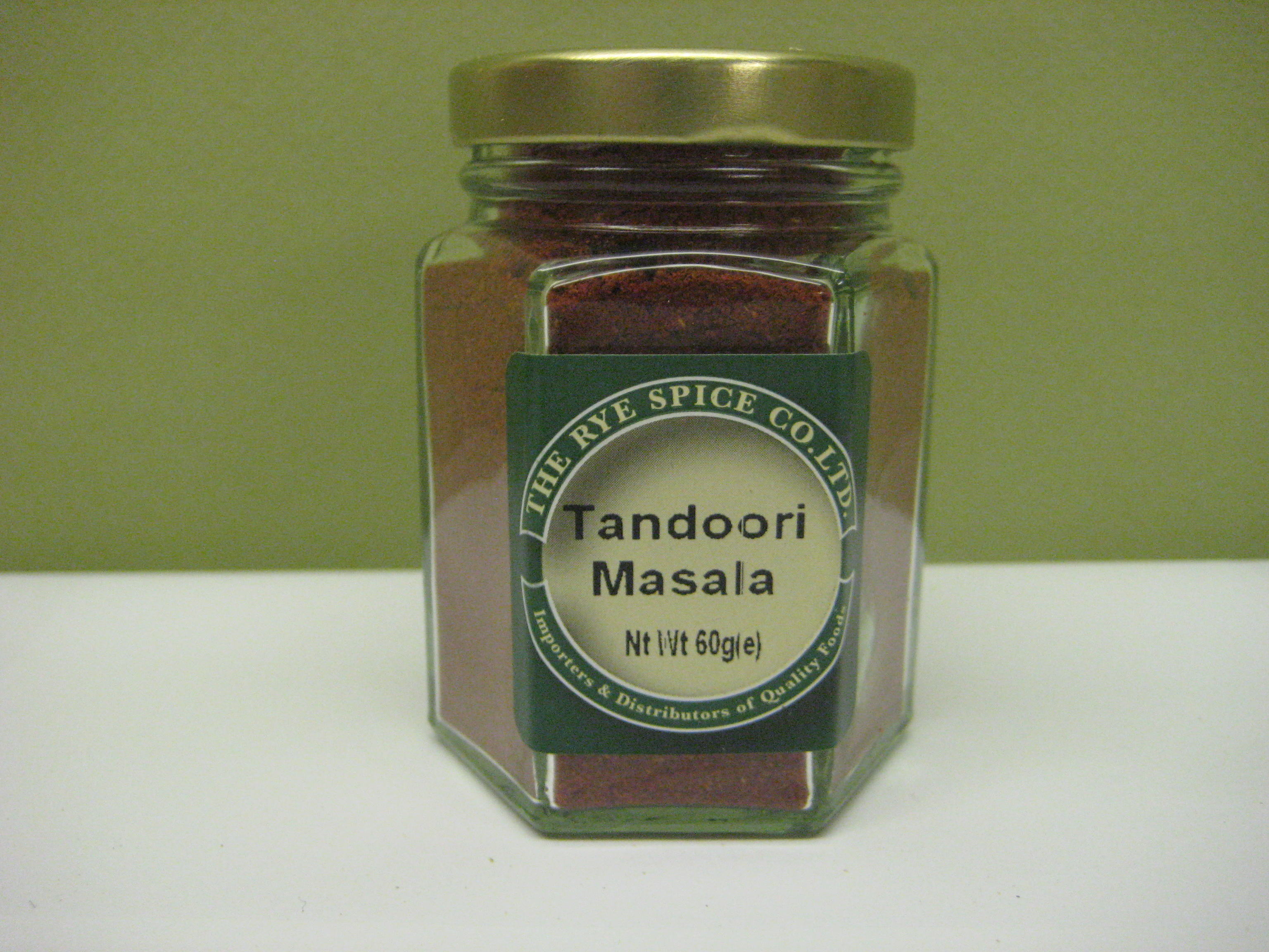 tandoori masala glass jar | The Rye Spice Co. Ltd.